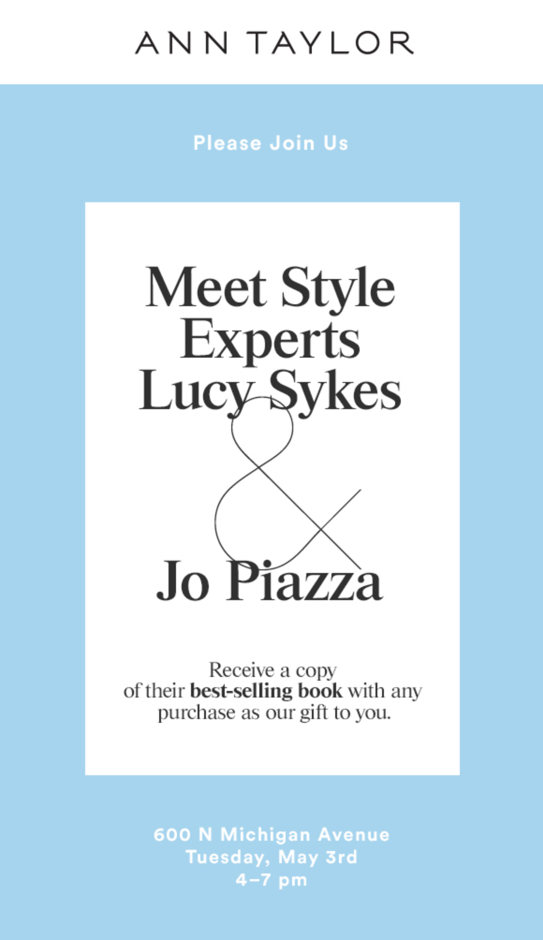 Meet Style Expert and Author Lucy Sykes at Ann Taylor - Factio ...
